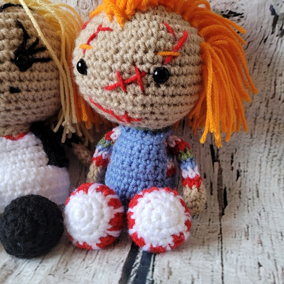 Hand Crafted | Toys | Crochet Tiffany Chucky Amigurumi Doll Set | Poshmark